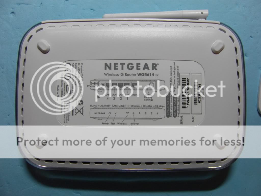 NETGEAR WGR614 V9 Wireless-G Router 100Mbps (Full Details)) Photo by ...